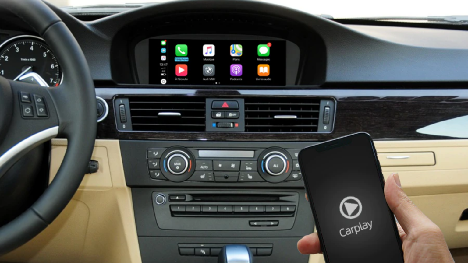 Interface Carplay BMW Sistema CIC 2009-2012 - Tecnocar Electronics